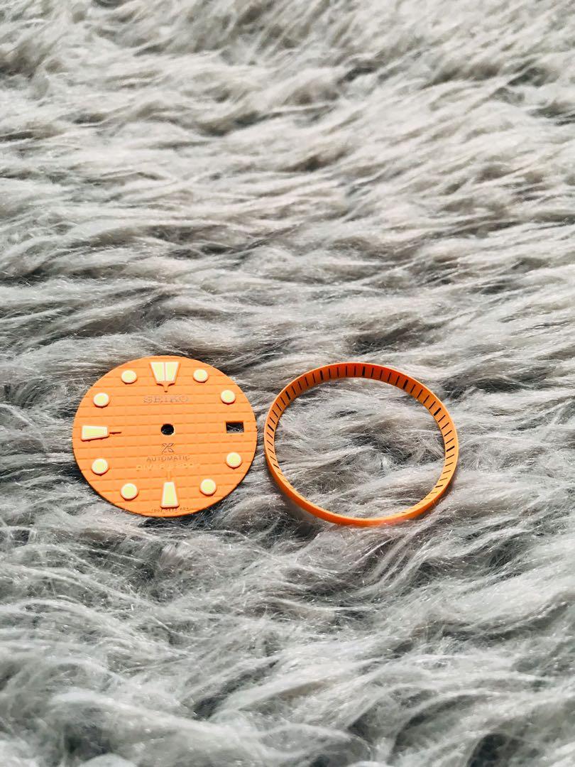 Seiko Waffle Dial Orange for Mod, Men's Fashion, Watches & Accessories ...