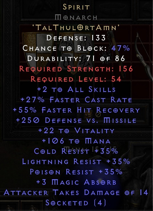 Spirit Monarch 27% FCR, Video Gaming, Gaming Accessories, In-Game ...