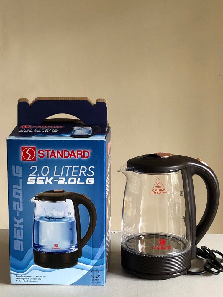 Standard Glass Kettle 2 liters, TV & Home Appliances, Kitchen ...
