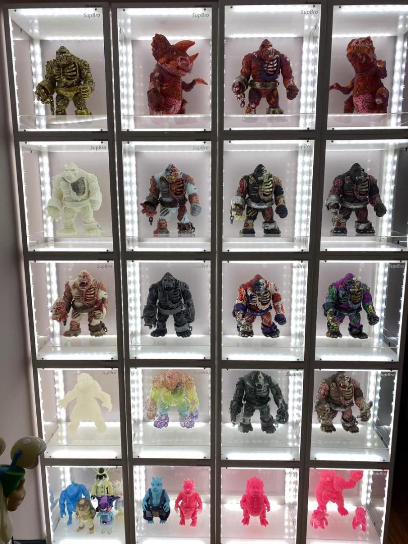 Supbro Toyz Led Display Box Case for mafex/mezco/hot toys/bearbricks/s ...