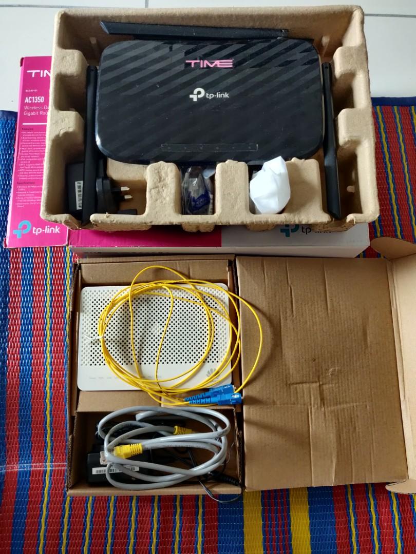 Time modem and router set, Computers & Tech, Parts & Accessories ...