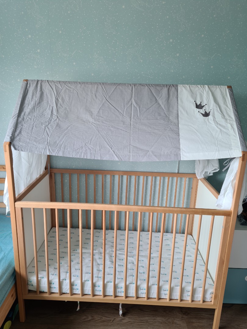 Beblum House Cot with roof cover, Babies & Kids, Baby Nursery & Kids ...