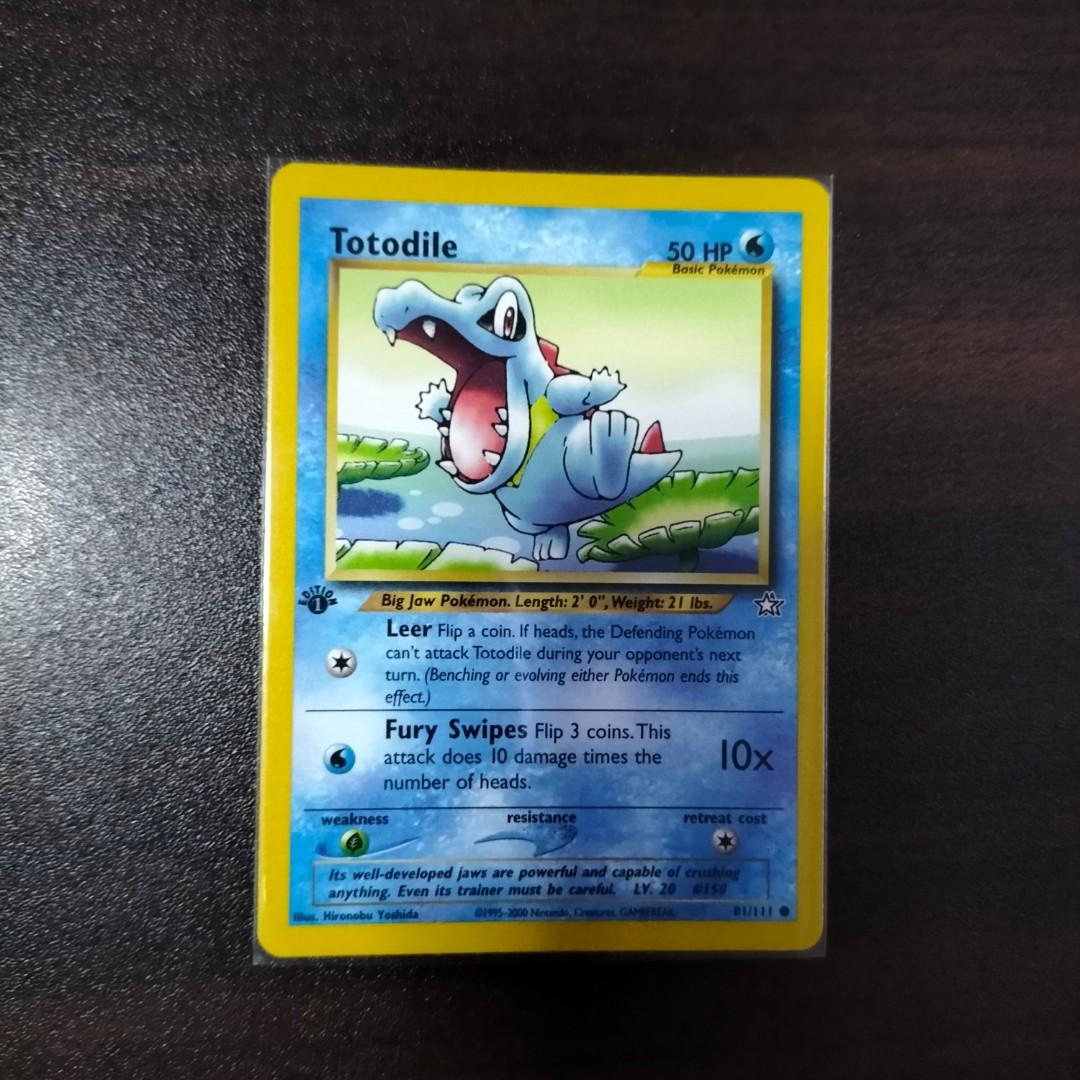 totodile pokemon card 1st edition