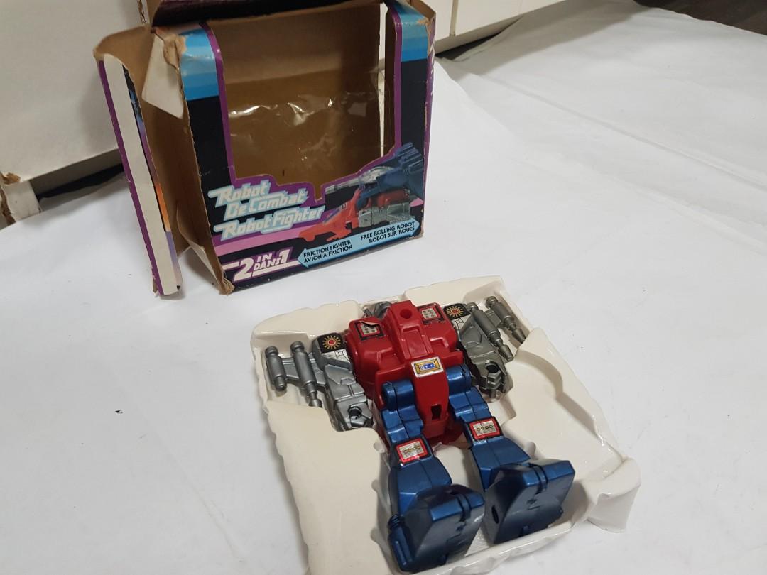 TRANSFORMERS 2in1 ROBOT FIGHTER ROBOT DE COMBAT MIB VINTAGE 1980’s ...