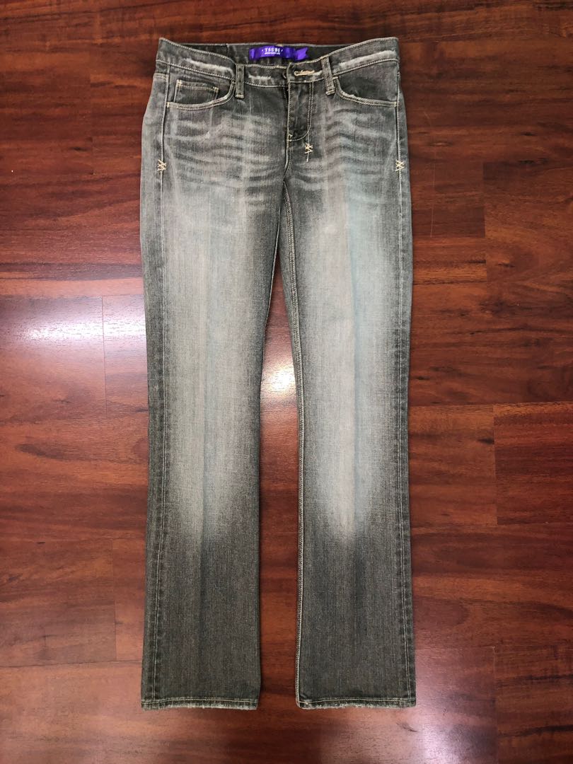 Tsubi Grey Washed Denim Jeans, Men's Fashion, Bottoms, Jeans on Carousell
