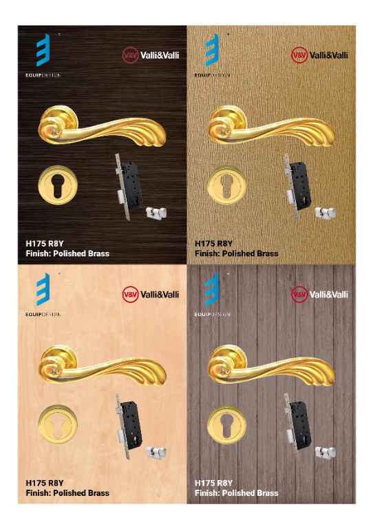 Valli&Valli H175 pair handle in ORO Gold finish comes complete set with ...