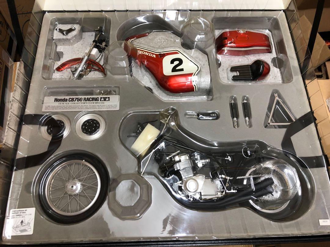 100％ 全新罕有 懷舊絕版 TAMIYA 雙星廠 絕版 HONDA 本田 CB750 RACING 超合金電單車 1/6 SCALE 全車引擎 油喉齊備 極細緻 製成品, 興趣及遊戲, 玩具 ...