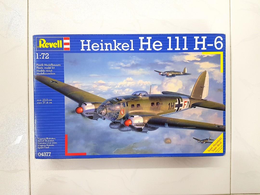 1/72 Revell #04377 German Bomber Heinkel He 111 H-6 c/w Eduard's ...