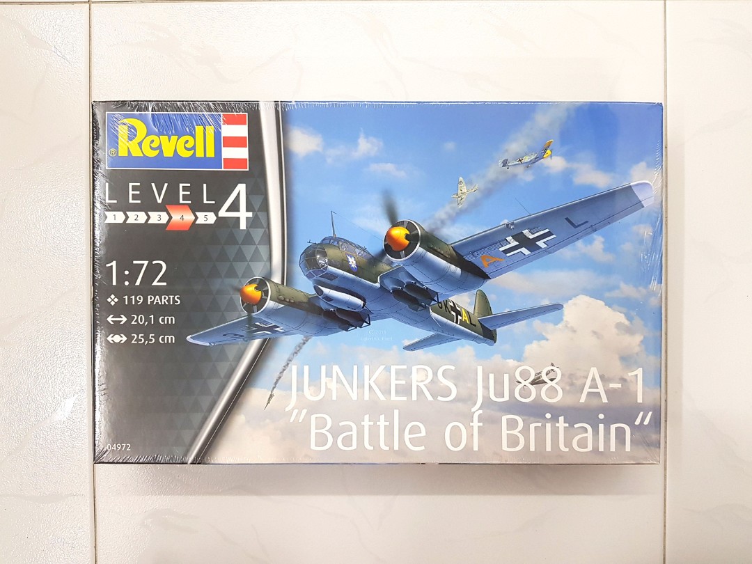 1/72 Revell #04972 German Bomber Junkers Ju88 A-1 "Battle of Britain" *MISB* (WWII 2nd World War ...