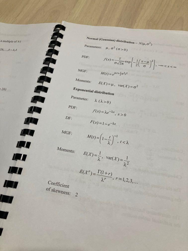 Actuarial science formula book (Yellow book), Hobbies & Toys, Books ...