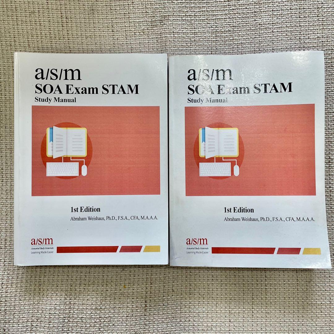 ASM SOA EXAM STAM ACTUARIAL STUDY MANUAL (PRINT), Hobbies & Toys, Books ...