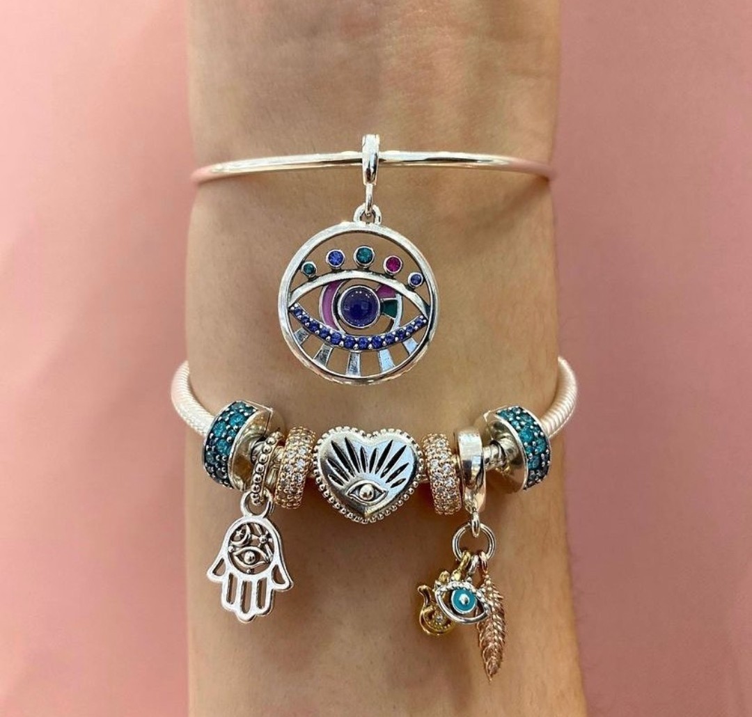 ‼️AUTHENTIC PANDORA THE EYE MEDALLION CHARM AND CHARMS ‼️ 1000 EACH ...