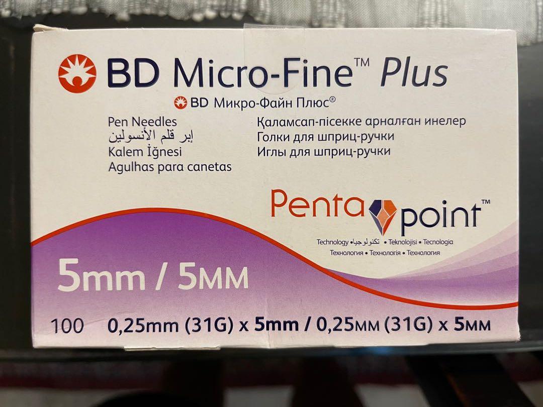 BD micro-fine plus pen needle 5mm, Health & Nutrition, Medical Supplies ...