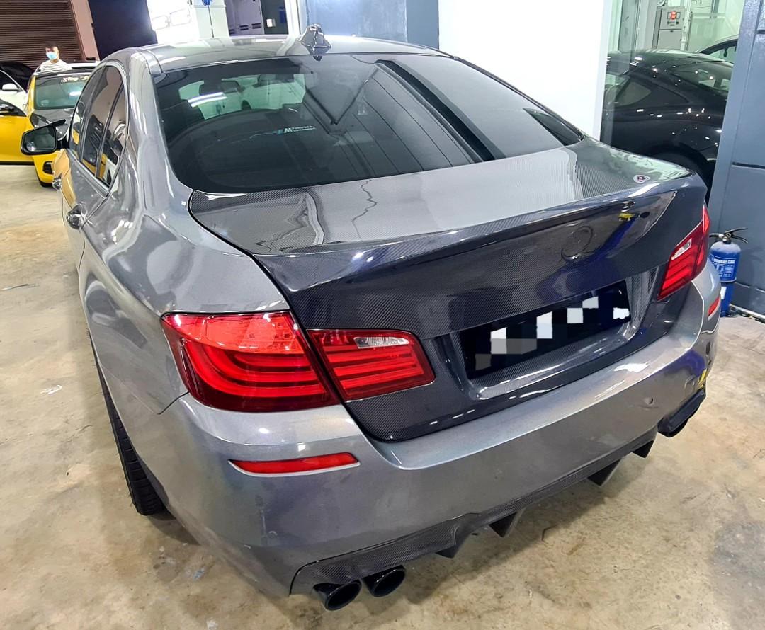 BMW F10 Carbon Fiber Boot With Duck Lip, Car Accessories, Accessories ...