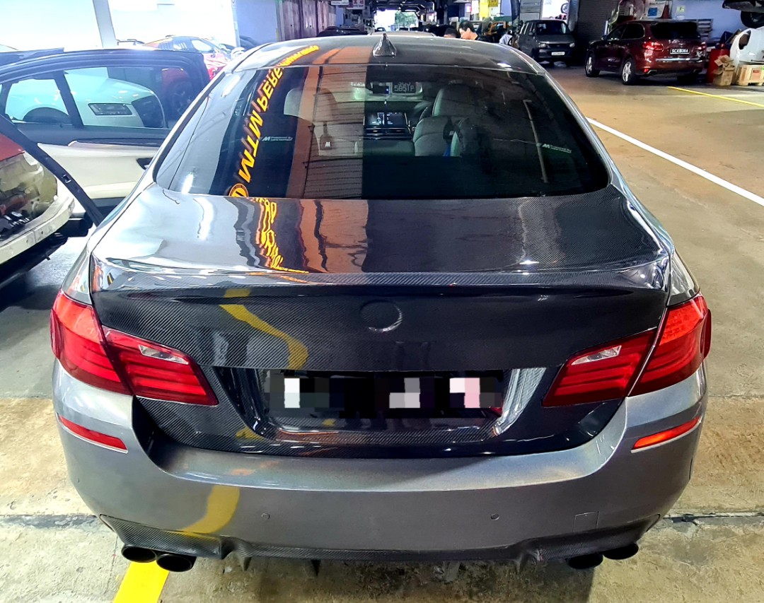 BMW F10 Carbon Fiber Boot With Duck Lip, Car Accessories, Accessories ...