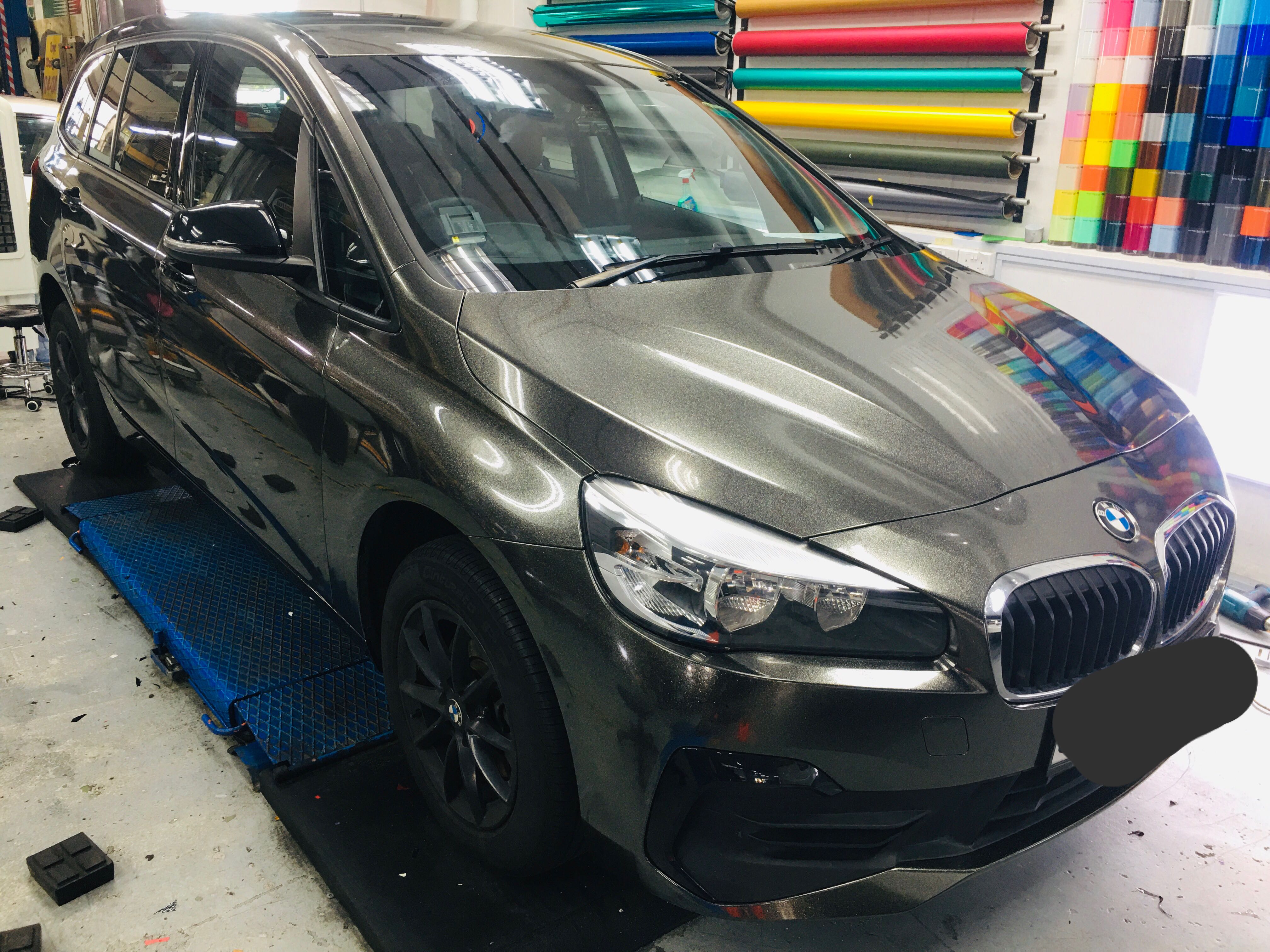 Bmw sparking diamonds grey full car wrap, Car Accessories, Car ...
