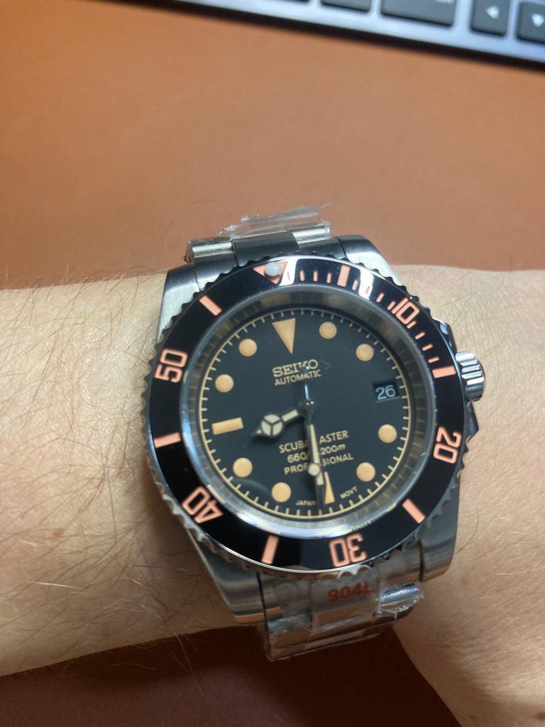BN Custom Seiko Scubamaster Diver Mod - Vintage Rolex Submariner style ...