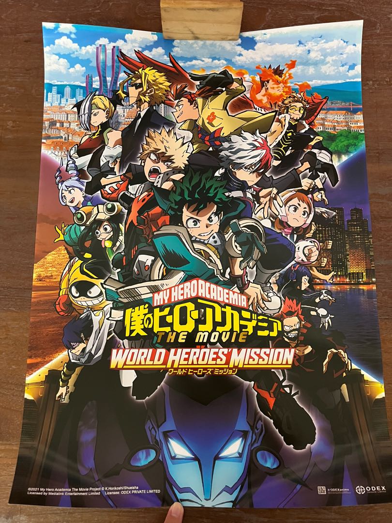 BNHA MHA Movie Poster World Heroes’ Mission, Hobbies & Toys ...