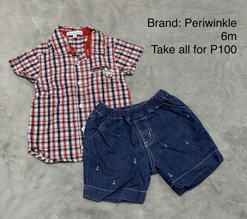 Boys OOTD 6m take all set for 100, Babies & Kids, Babies & Kids Fashion ...