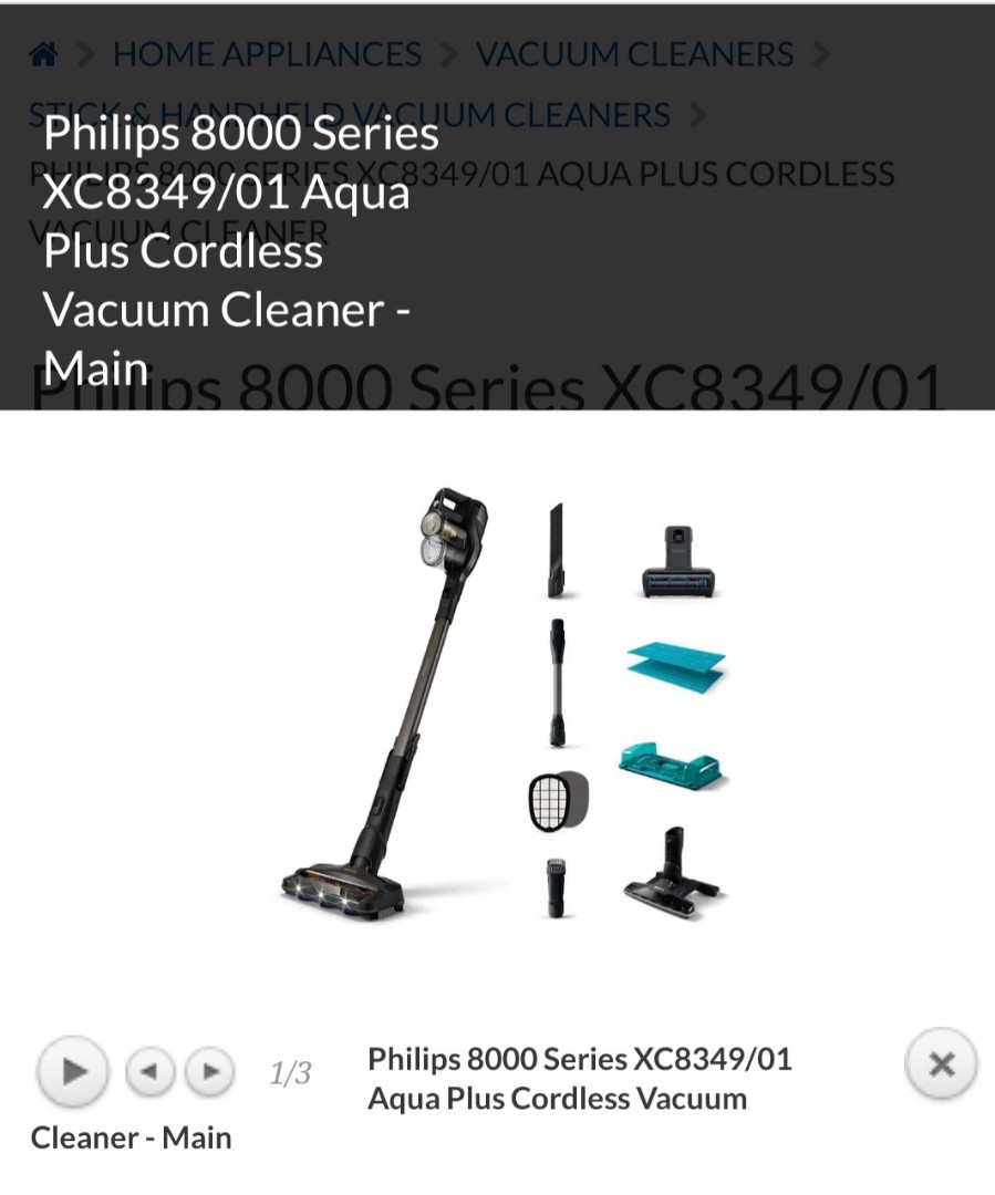 [BRAND NEW] PHILIPS XC8349, TV & Home Appliances, Vacuum Cleaner ...