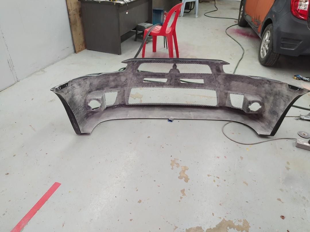 Bumper Inspira Lancer Evo V1 fiber, Auto Accessories on Carousell