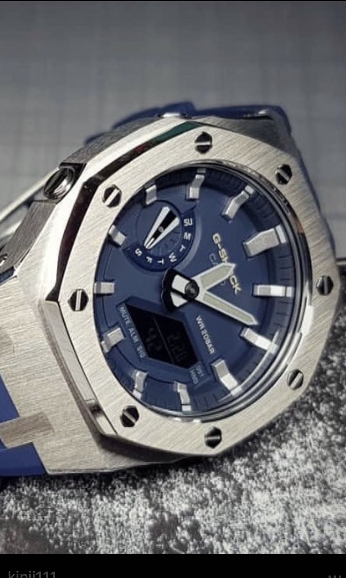 Casio gshock blue diver mod ga2110 ga2100 ga-2110 ga-2100, Men's ...