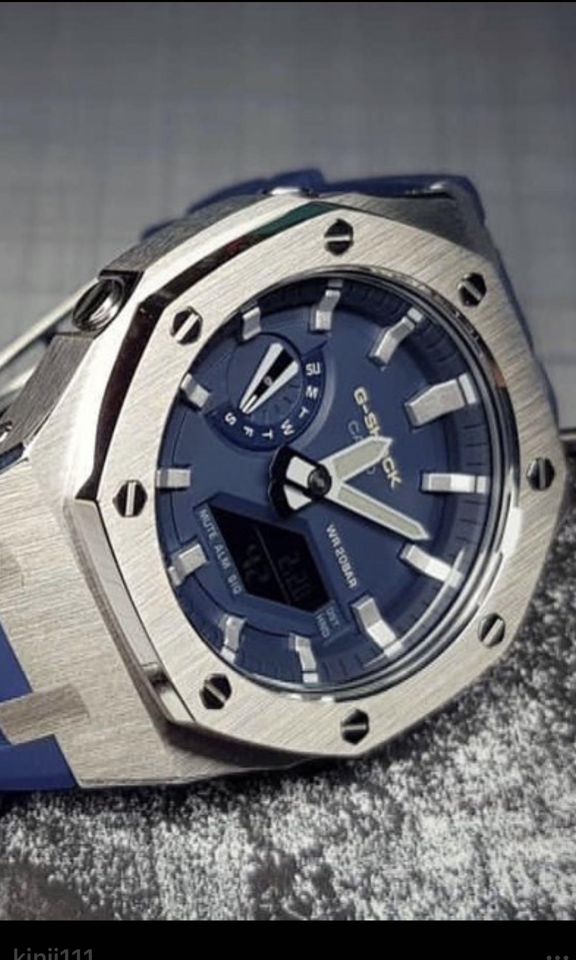 Casio gshock blue diver mod ga2110 ga2100 ga-2110 ga-2100, Men's ...