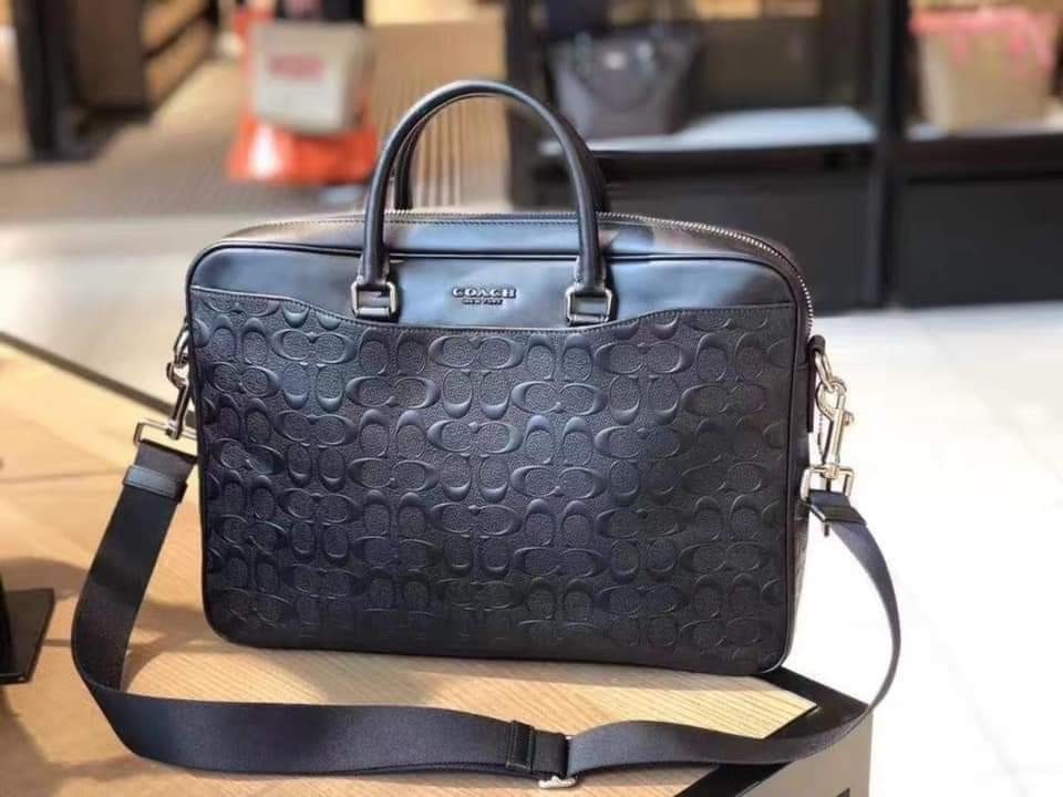 Coach laptop case, Men's Fashion, Bags, Briefcases on Carousell
