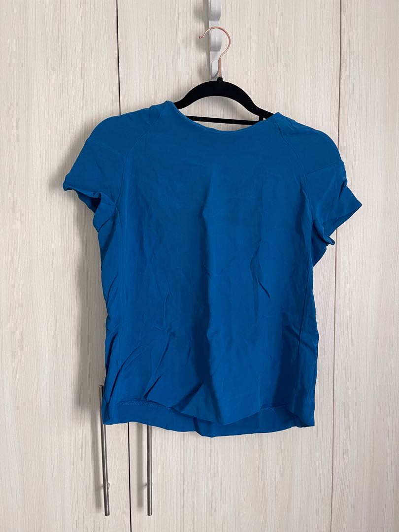 COS bright blue top, Women's Fashion, Tops, Blouses on Carousell