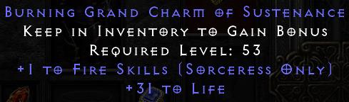 Diablo 2 Resurrected (D2R) - Fire Skill Grand Charms, Video Gaming ...