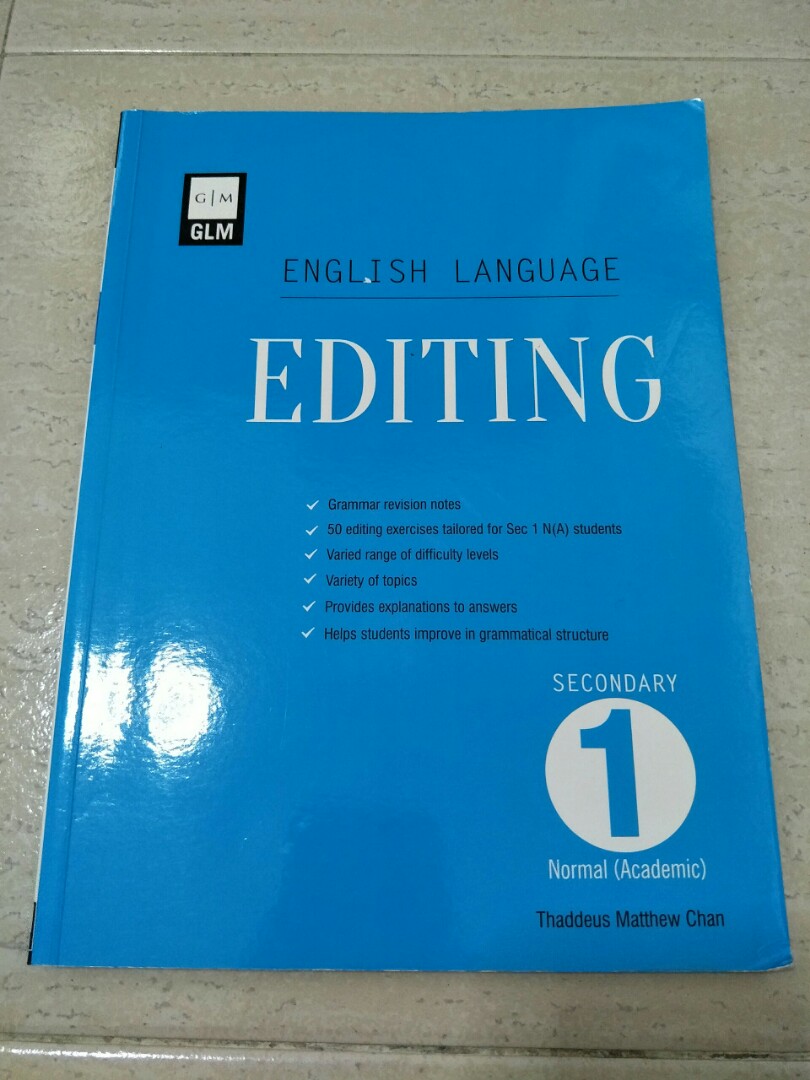 English Language Editing Secondary one (Normal Academic), Hobbies ...