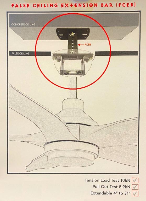 False Ceiling Fan Installation Singapore | Shelly Lighting