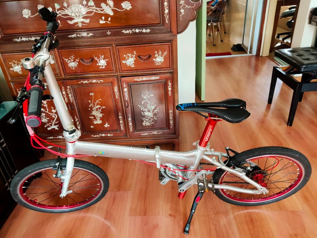 Fnhon fhon blast folding bike 18 speed with titanium parts, Sports ...