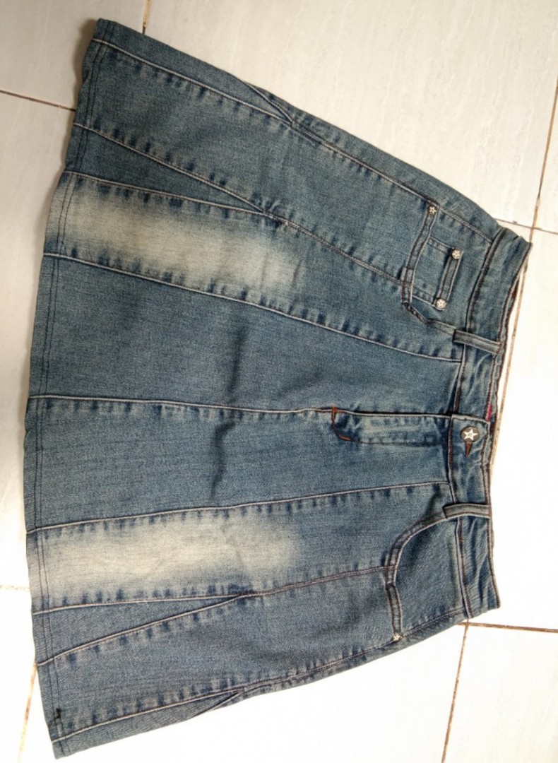 FREE ROK JEANS, Fesyen Wanita, Pakaian Wanita, Bawahan di Carousell
