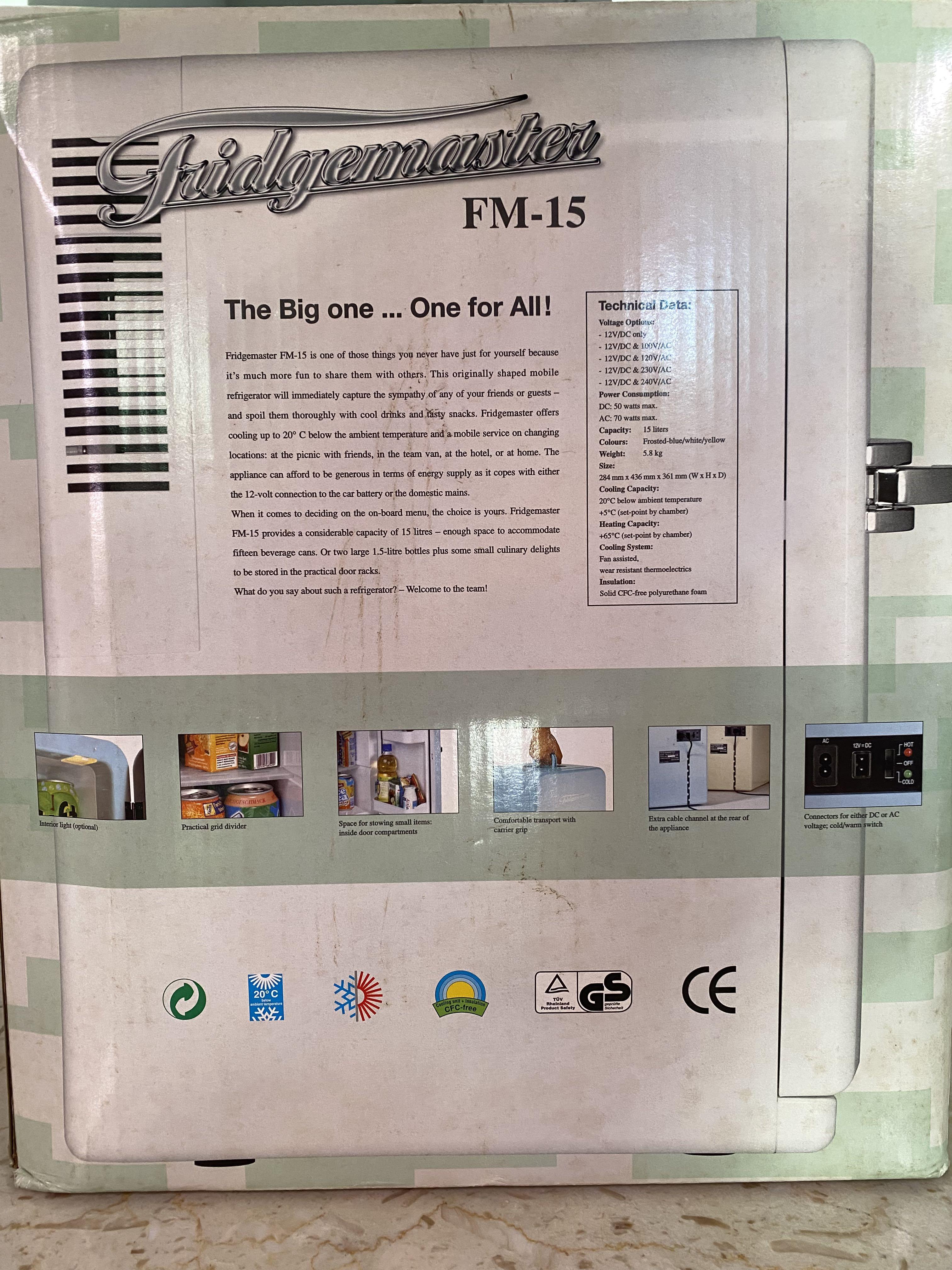 Fridgemaster FM15 Mini Bar Fridge, TV & Home Appliances, Kitchen ...