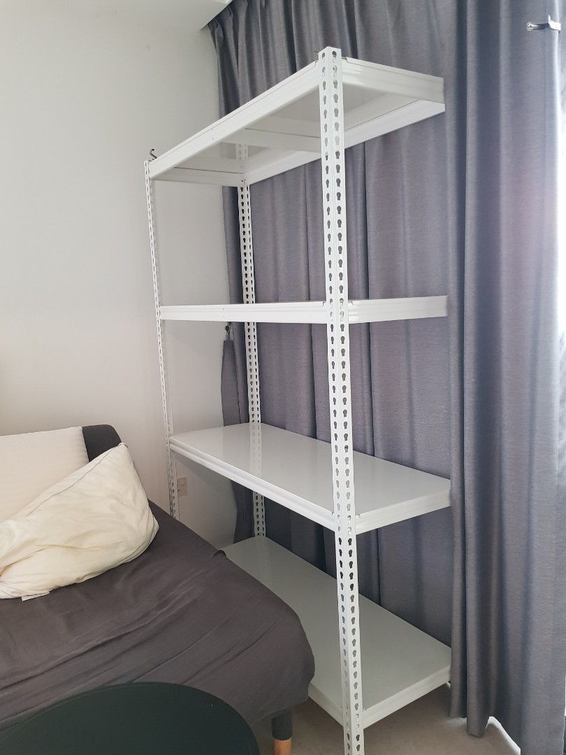 Full Metal Boltless Rack for HDB Bomb Shelter, Furniture & Home Living ...