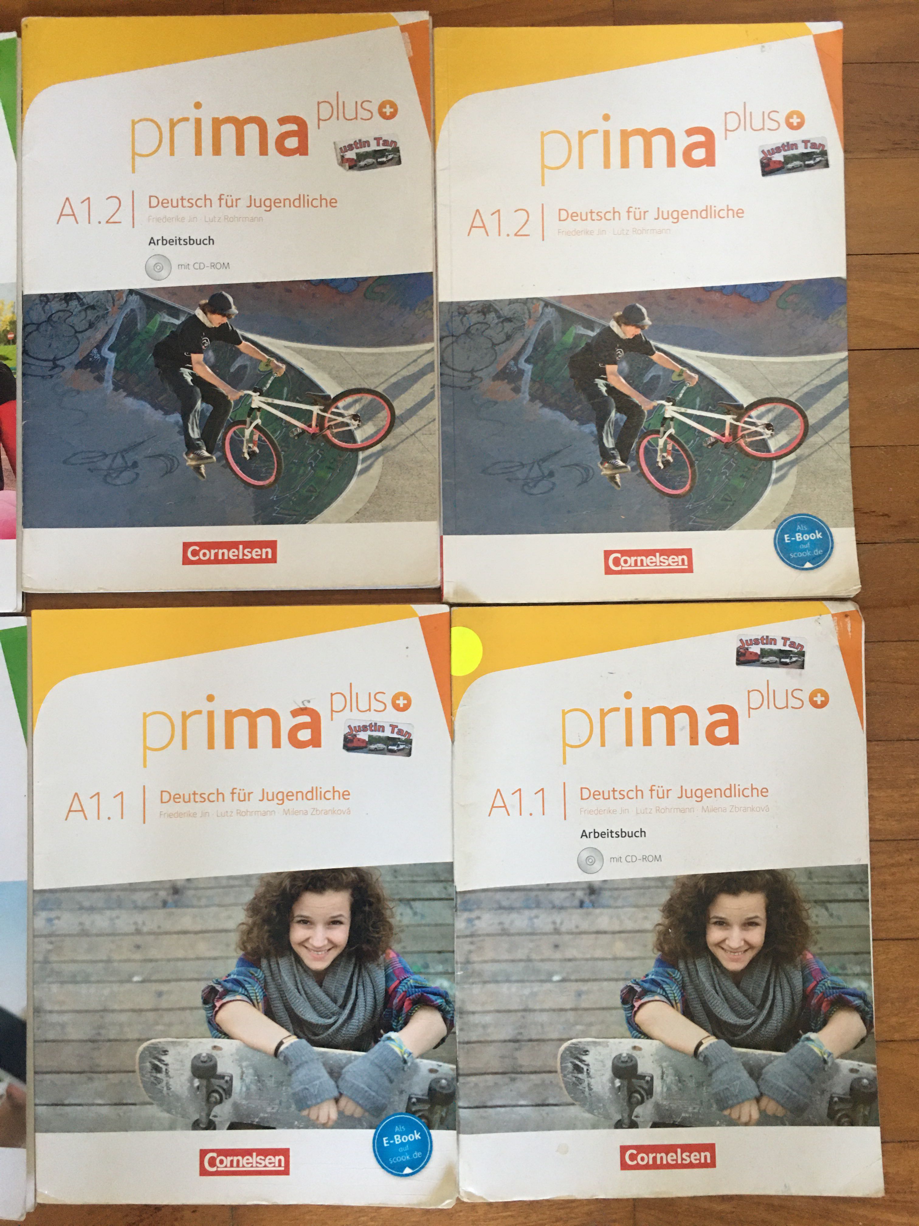 German Prima Plus textbk and workbk A1.1 and A1.2, Hobbies & Toys ...