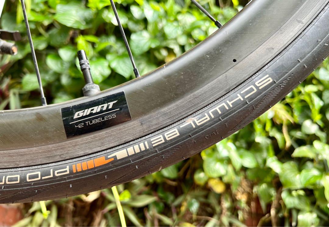 Giant SLR 1 42mm Wheelset - Rim brake, Sports Equipment, Bicycles ...