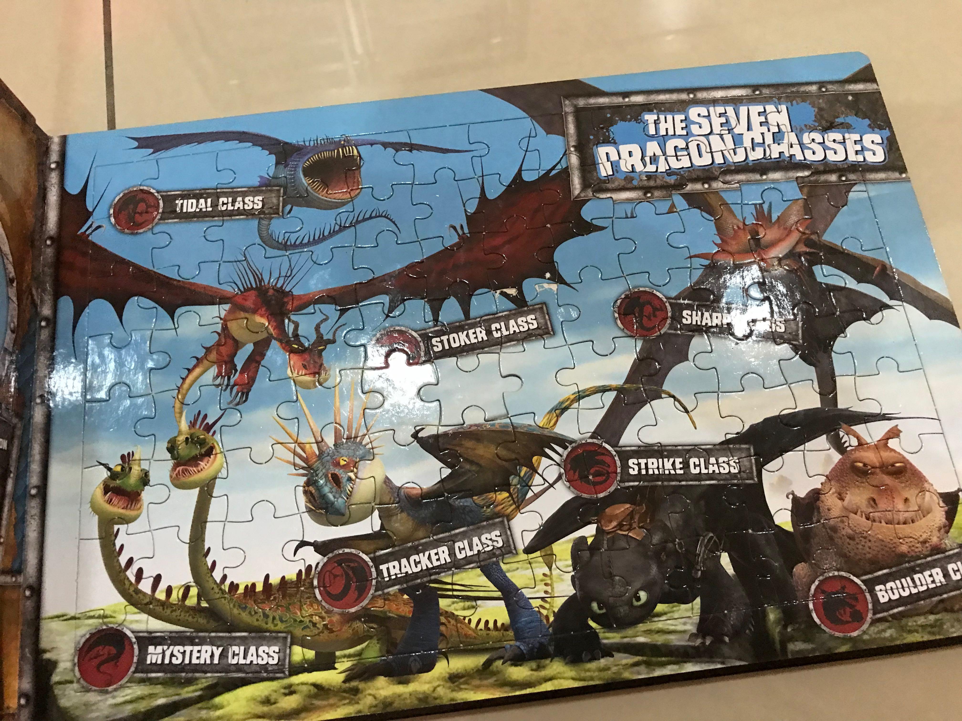 How to Train Your Dragon Deluxe Puzzle Book, Hobbies & Toys, Books ...