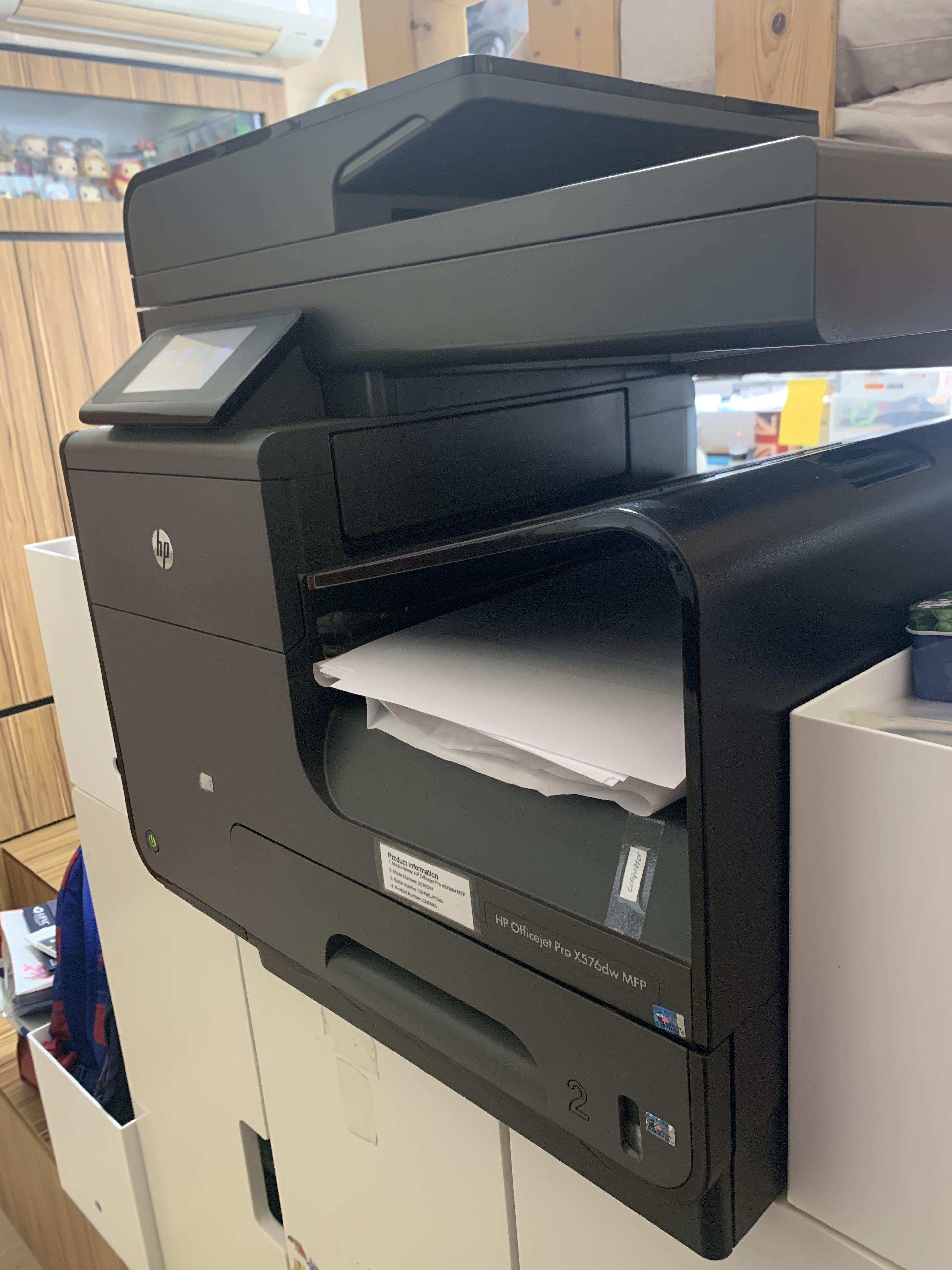 HP Officejet Pro x576 dw MFP colour printer, Computers & Tech, Printers, Scanners & Copiers on ...