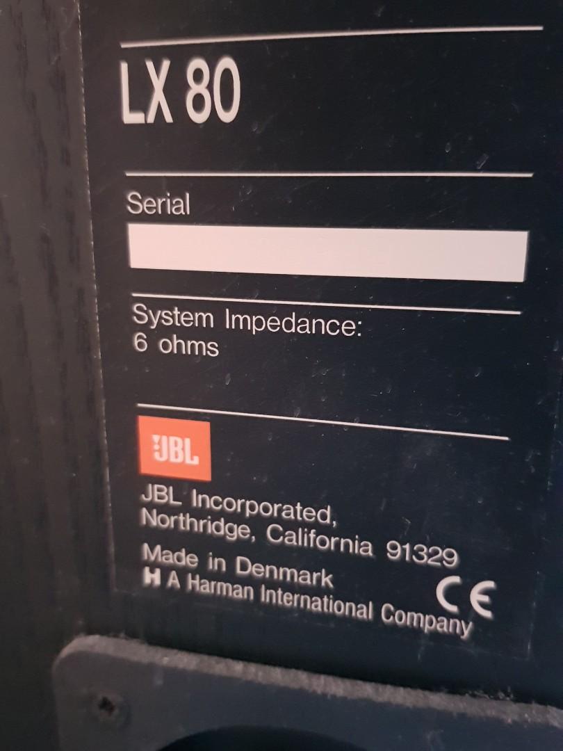 JBL LX80 Floorstanding Speakers, Audio, Soundbars, Speakers ...