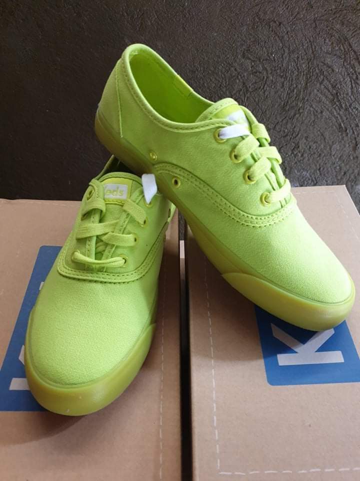 Keds Shoes ORIGINAL TRIUMPH LIME PUNCH, Women's Fashion, Footwear ...