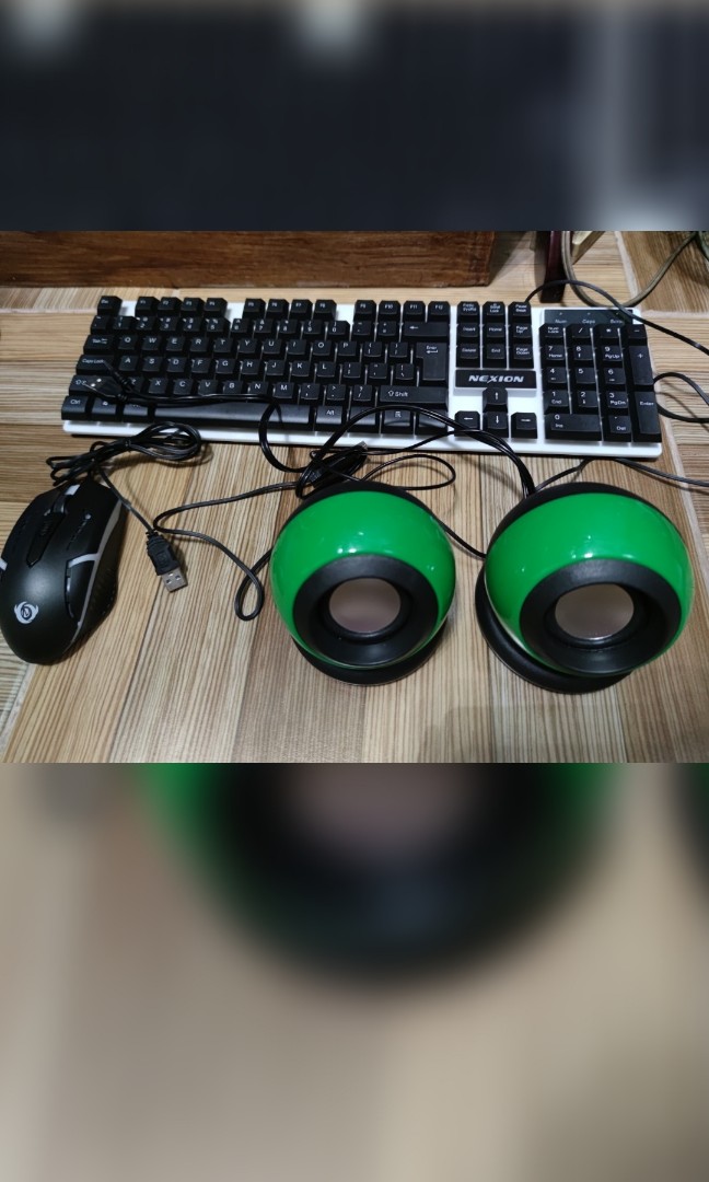 Keyboard, mouse, speaker set, Computers & Tech, Parts & Accessories ...
