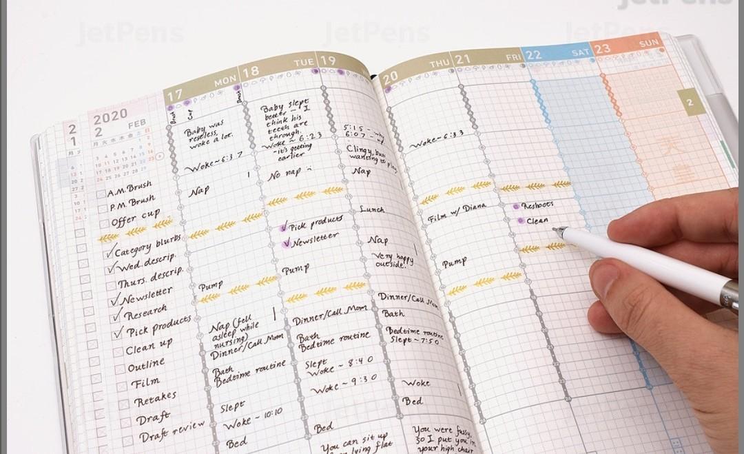 Kokuyo Jibun Techo 3 in 1 Planner - Mini, Pink, Hobbies & Toys ...