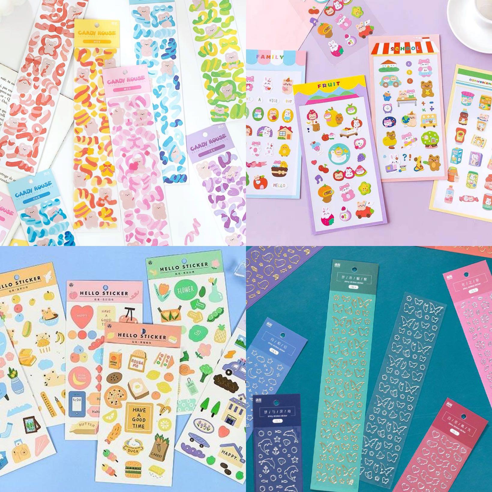 Korea Bullet Journal Stickers, Hobbies & Toys, Stationery & Craft ...