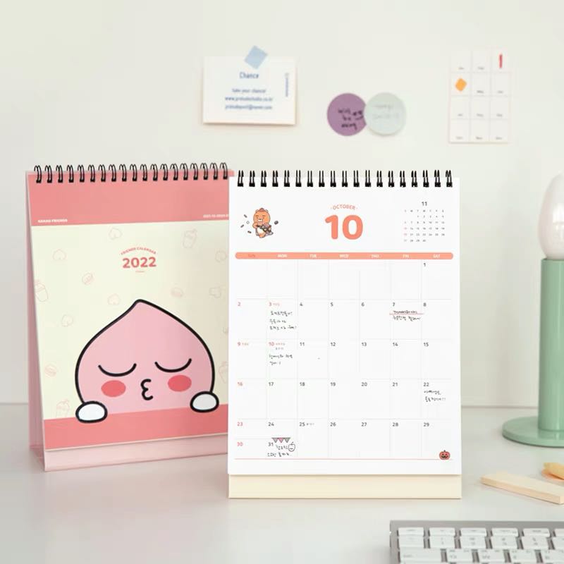 korea kakao x funnyd apeach 2022 calendar, Hobbies & Toys, Stationery ...