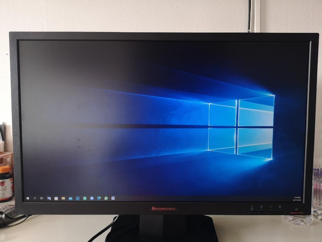 Lenovo ThinkVision LT2423wC 24-inch FHD LED Backlit LCD Monitor, Black ...