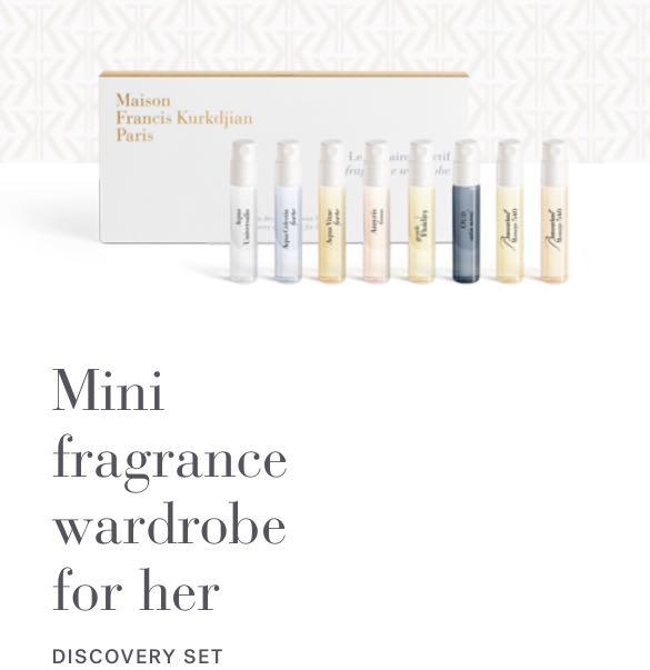 Mini fragrance wardrobe for her DISCOVERY SET, Beauty & Personal Care ...