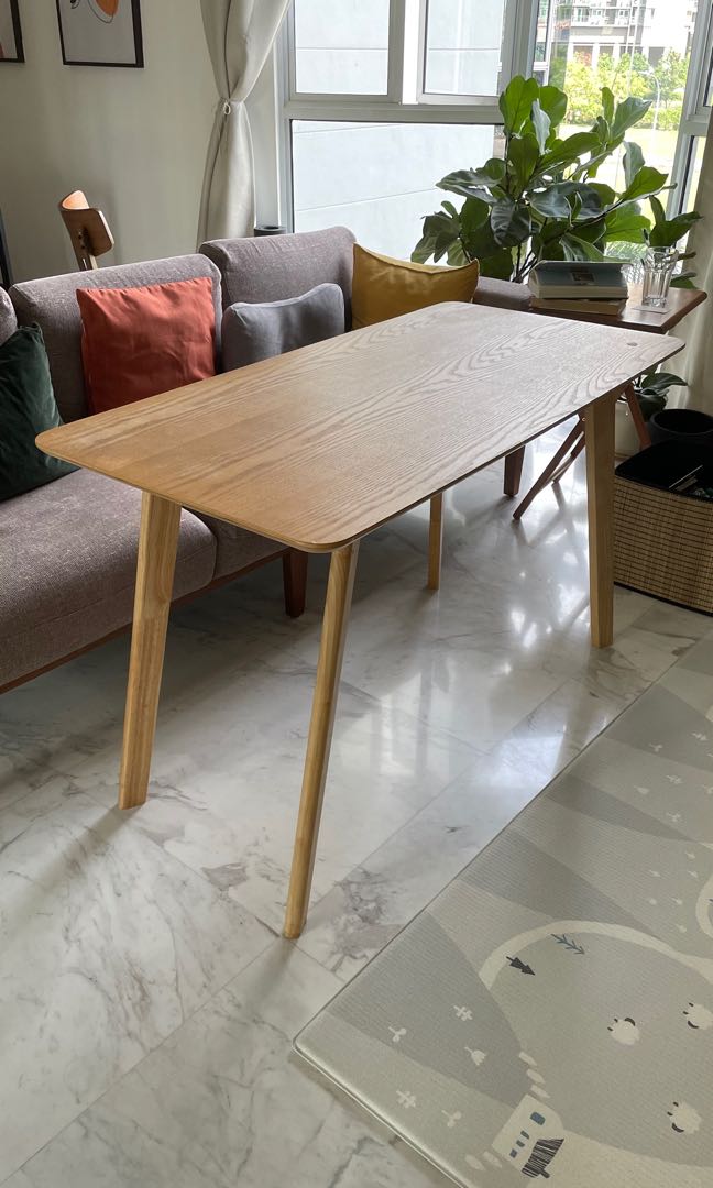 Minimal study desk, Furniture & Home Living, Furniture, Tables & Sets ...