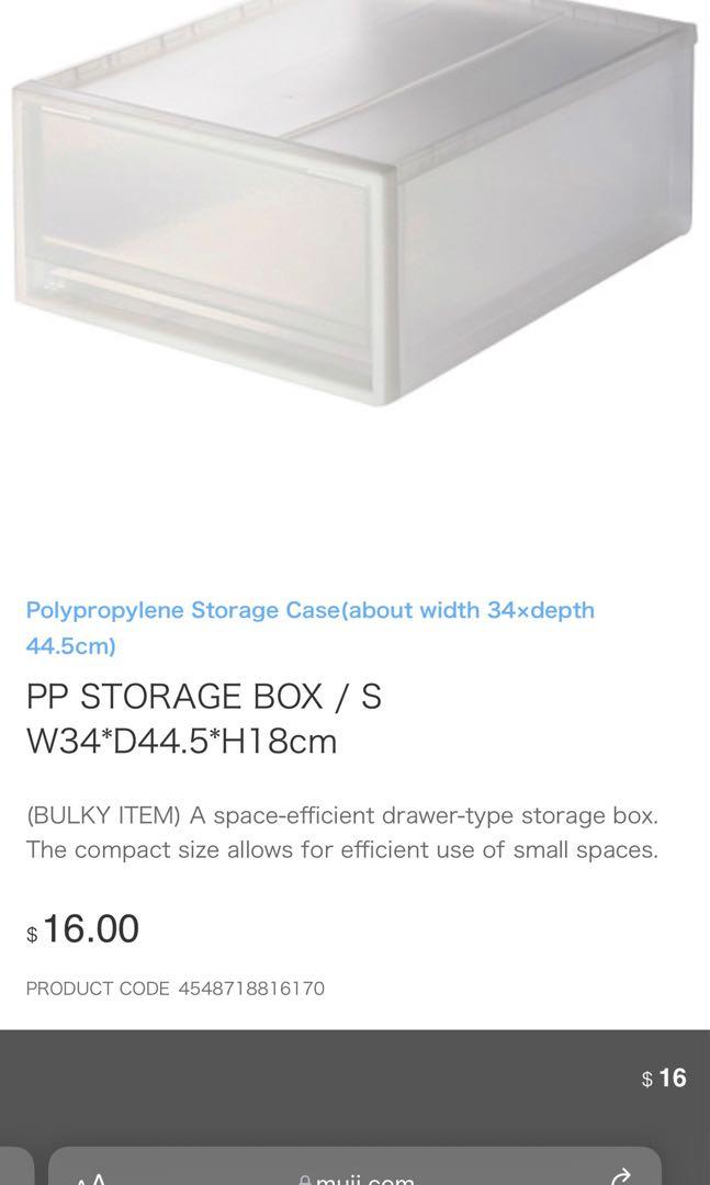 Muji PP Storage Box Size S Furniture Home Living Furniture Shelves muji-pp-storage-box-size-s-furniture-home-living-furniture-shelves